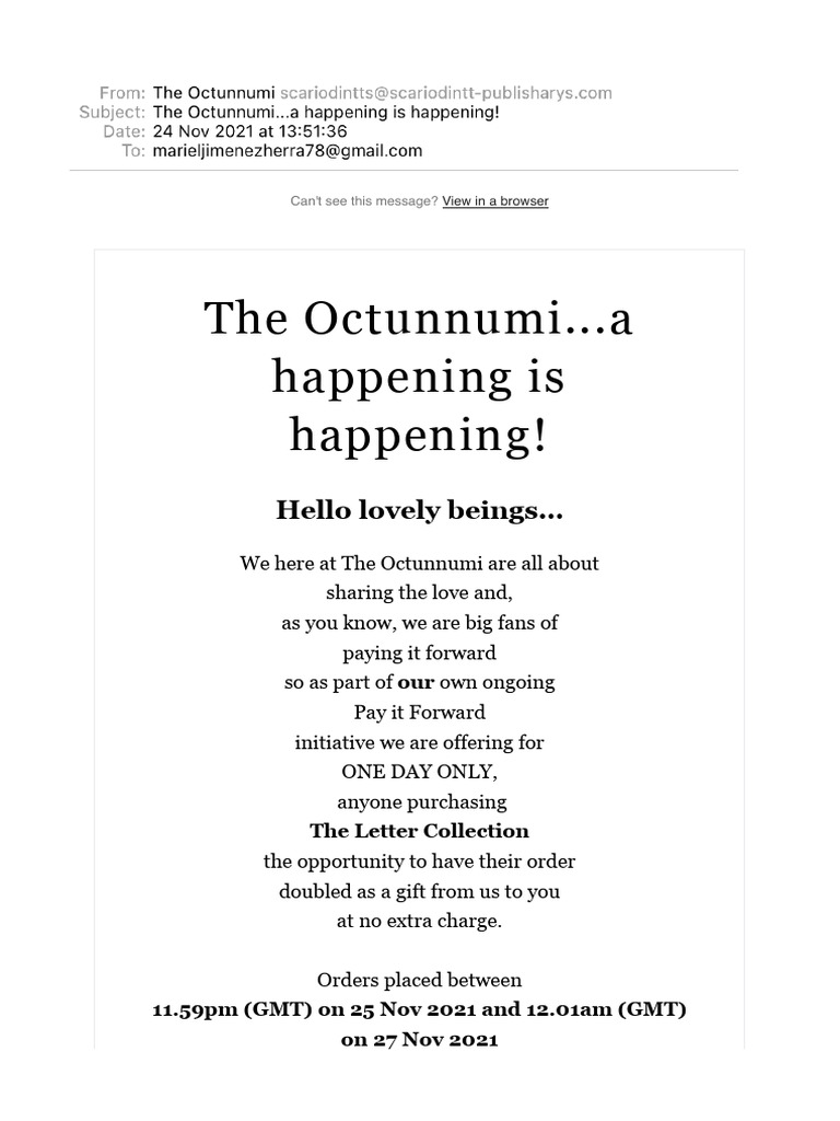 Exclusive Double Offer on Nov 26 | PDF