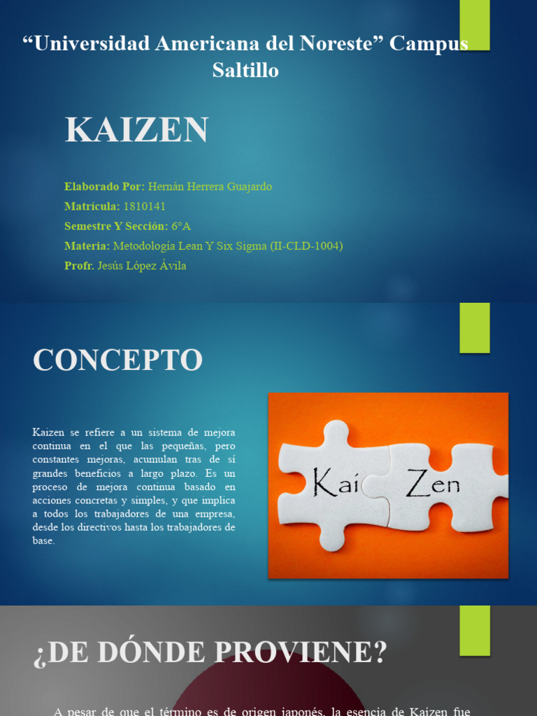 Mejora Continua con Kaizen: Guía Práctica | PDF | Lean Manufacturing