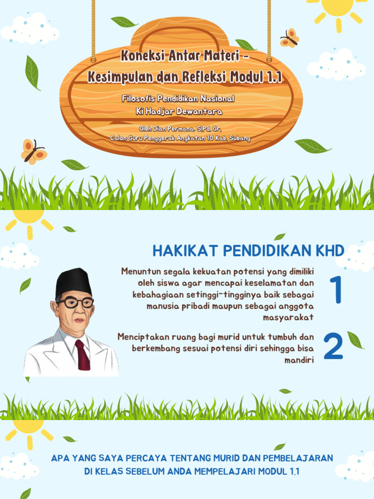 Koneksi Antar Materi - Kesimpulan Dan Refleksi Modul 1.1 - Dian Permana | PDF