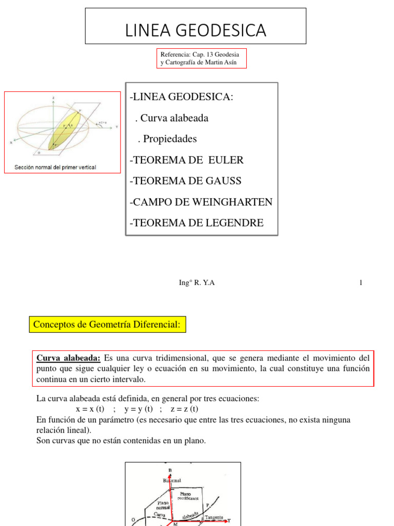 Linea GEODESICA | PDF | Curva | Latitud