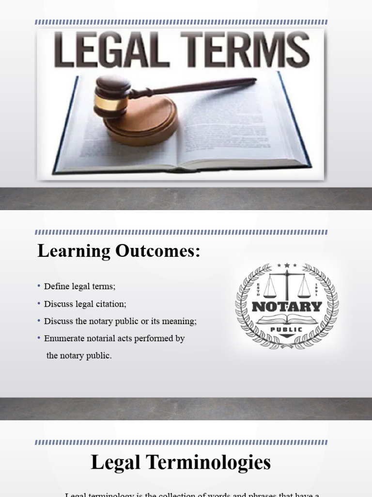 Legal Terms | PDF | Affidavit | Lawsuit