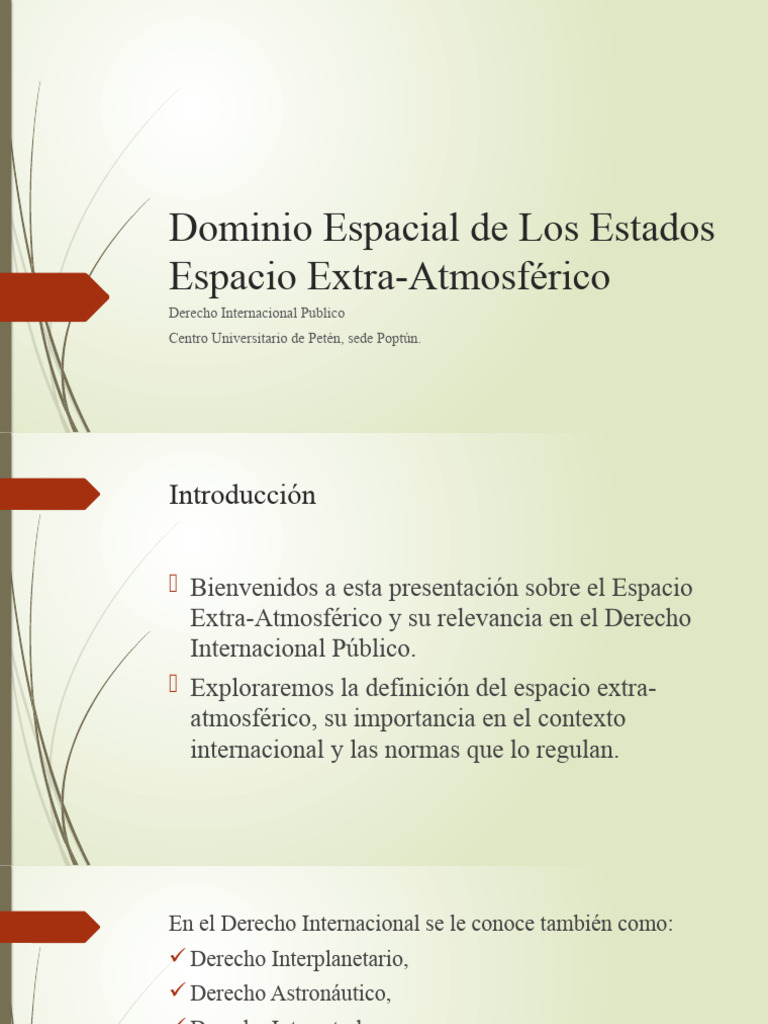 Espacio Extra-Atmosferico o Espacio Espacial | Descargar gratis PDF | Espacio exterior | Naturaleza