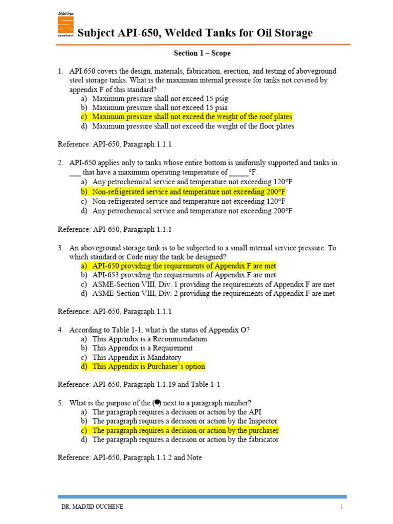 API-650 Tank Standards Guide | PDF | Welding | Construction