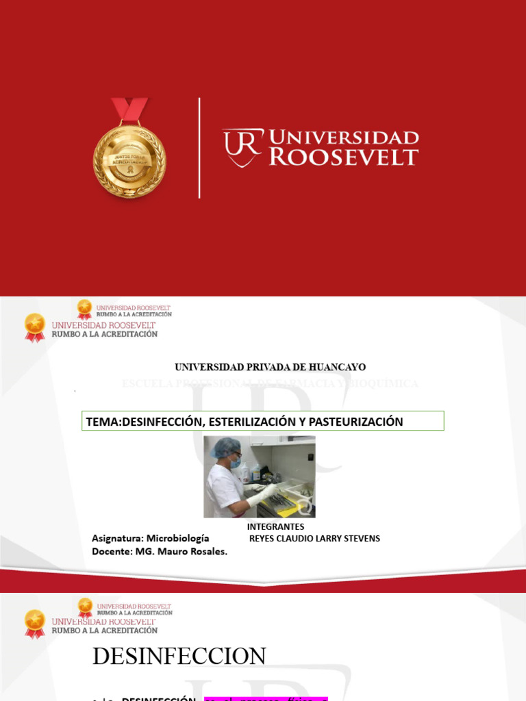 PLANTILLA EXPOSICION Claudio Rey | PDF | Esterilización (Microbiología ...