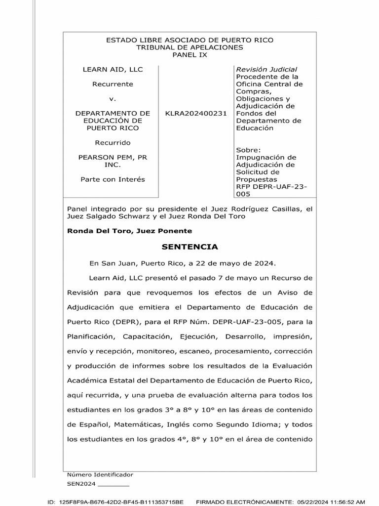 Resolución Del Tribunal de Apelaciones | PDF
