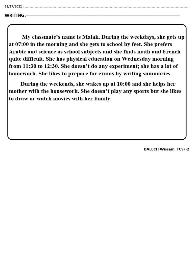 Writing (Classmate) | PDF | Games & Activities