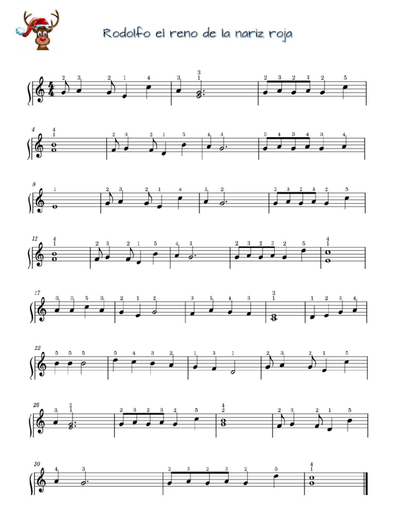 Rodolfo el reno de la nariz roja | PDF