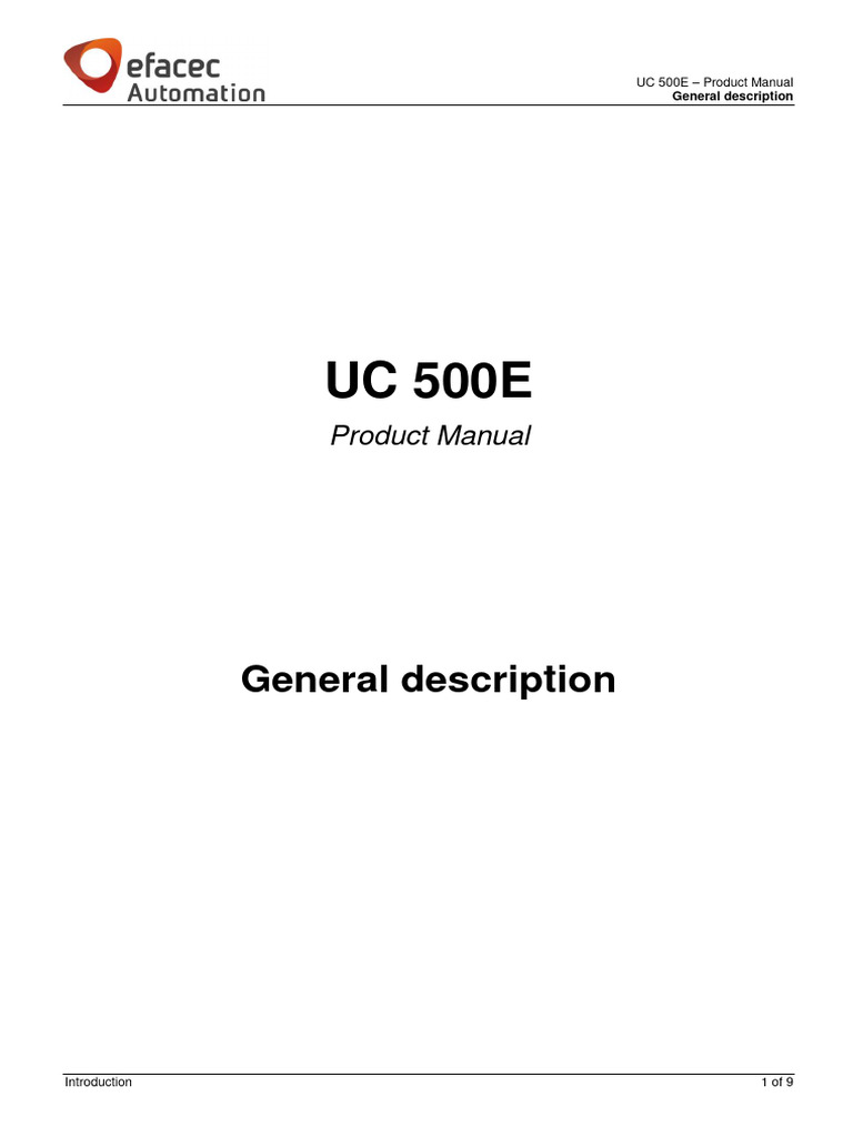 UC 500E Product Manual | PDF | Computer Network | Computer Hardware