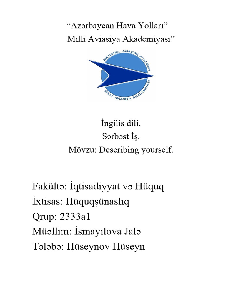 Huseynov Huseyn | PDF | English Language | Linguistics