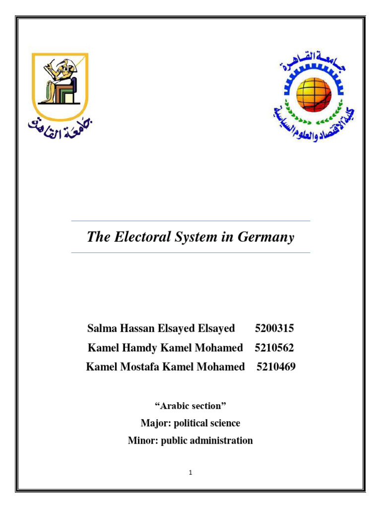 German Electoral System Overview | PDF | Electoral District | Elections