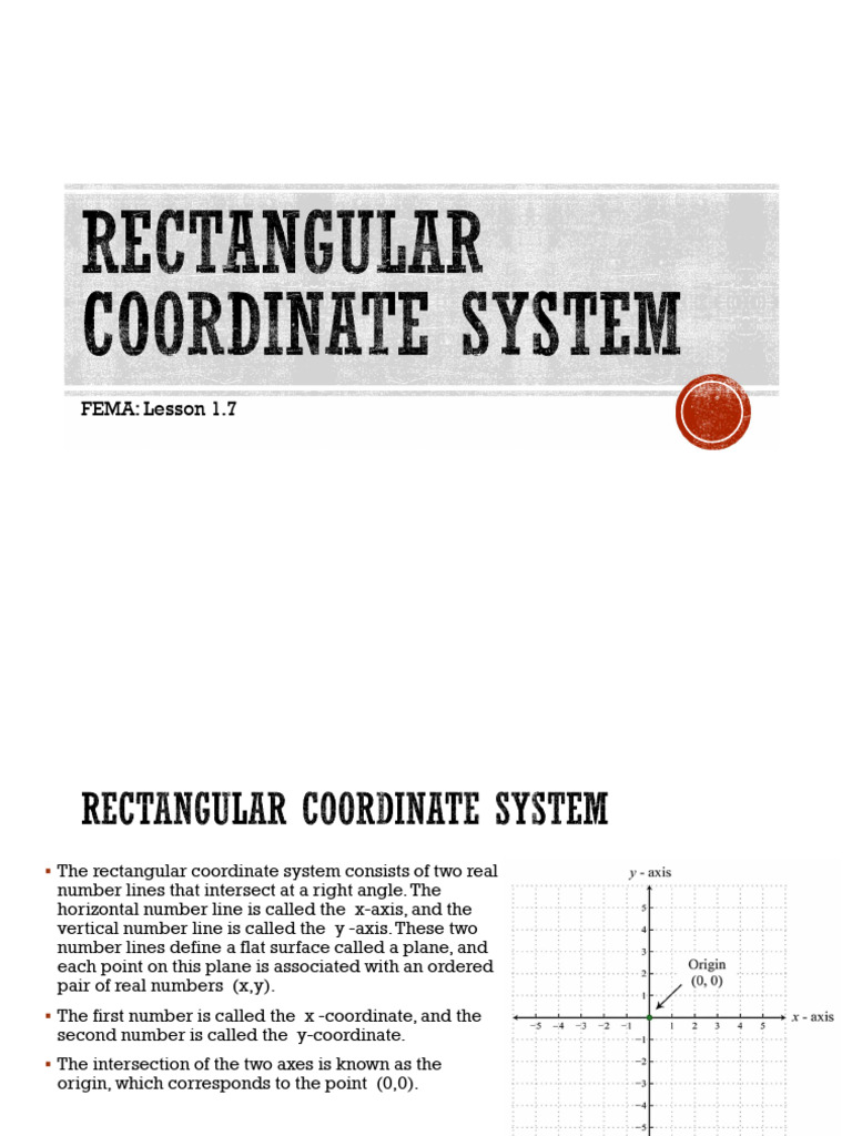 Rectangular Coordinate System | PDF | Cartesian Coordinate System ...