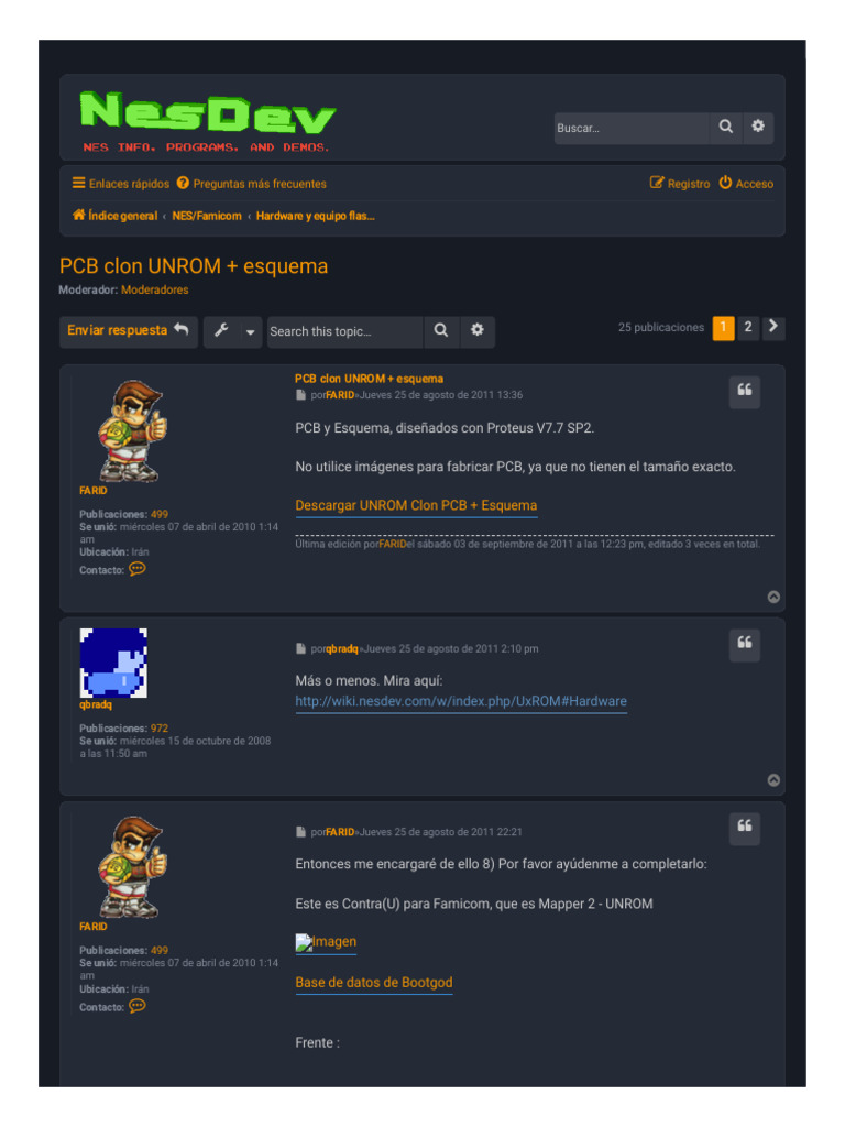 PCB Clon UNROM + Esquema - nesdev.org | PDF | Informática | Hardware de la computadora
