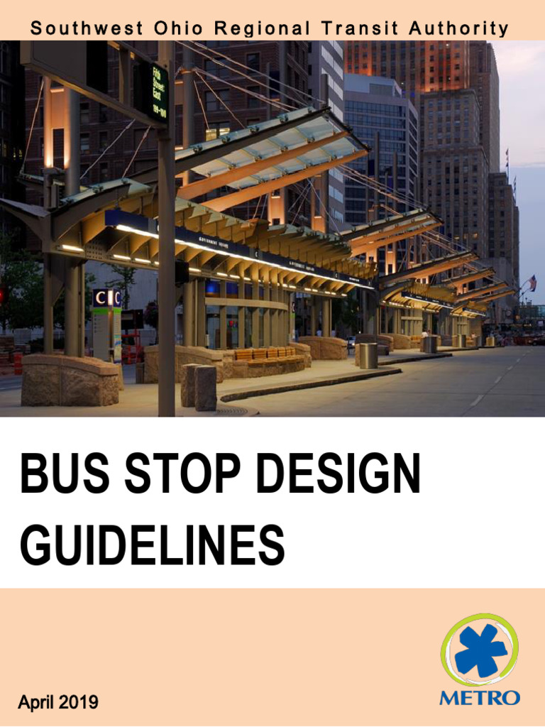 BUS STOPS GUIDLINES v6.1 | PDF | Traffic | Intersection (Road)