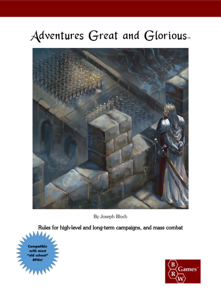 ADandD - Supplement - Adventures Great and Glorious | PDF | Armour | Infantry