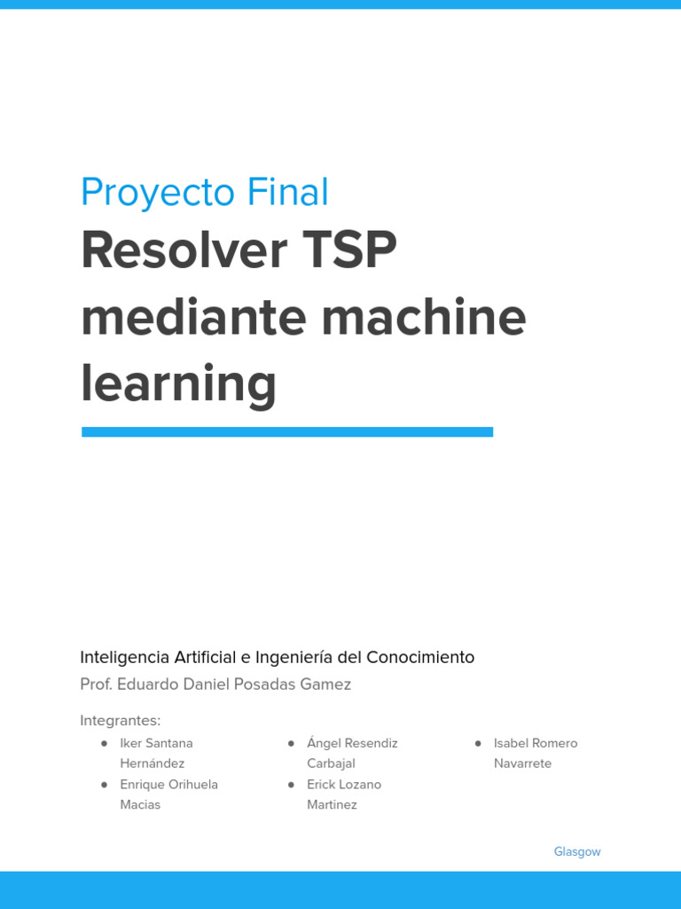 Proyecto Final TSP | PDF | Algoritmos | Programación de computadoras