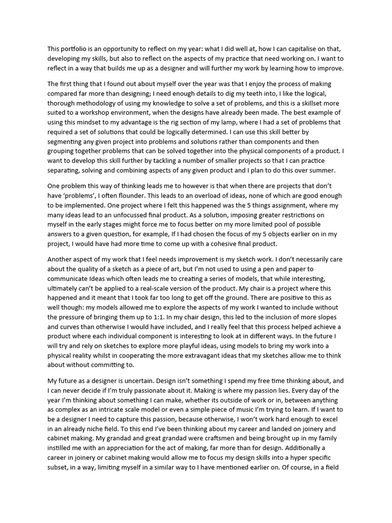 Personal Statement | PDF | Methodology | Learning