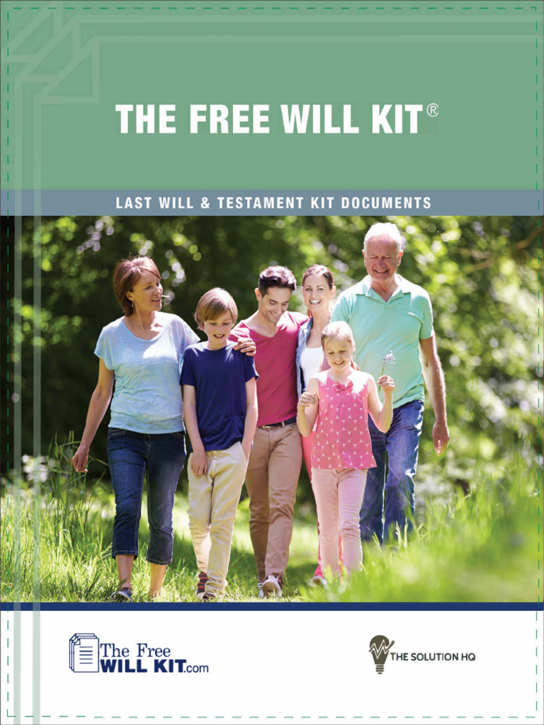 Will and Living Will Kit Editable | PDF | Probate | Will And Testament