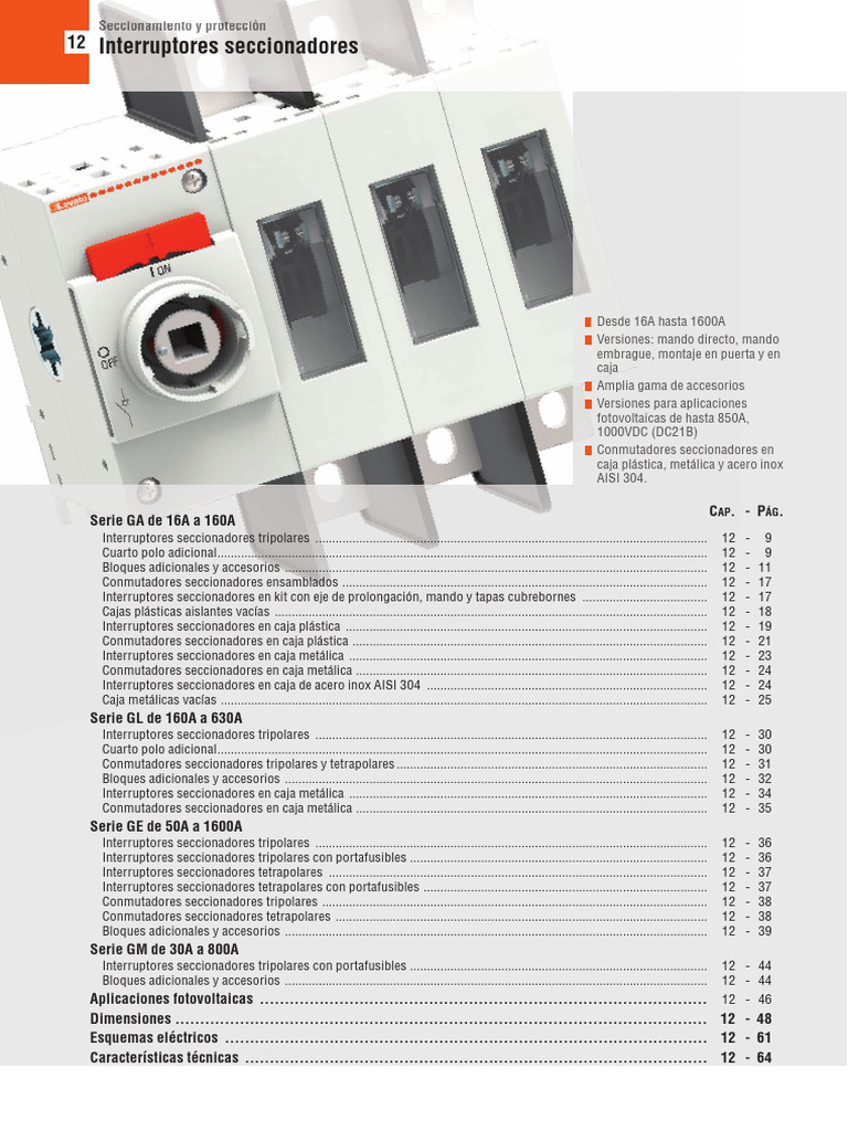 12 Interruptores Seccionadores | PDF | Coche | Vehículo de motor