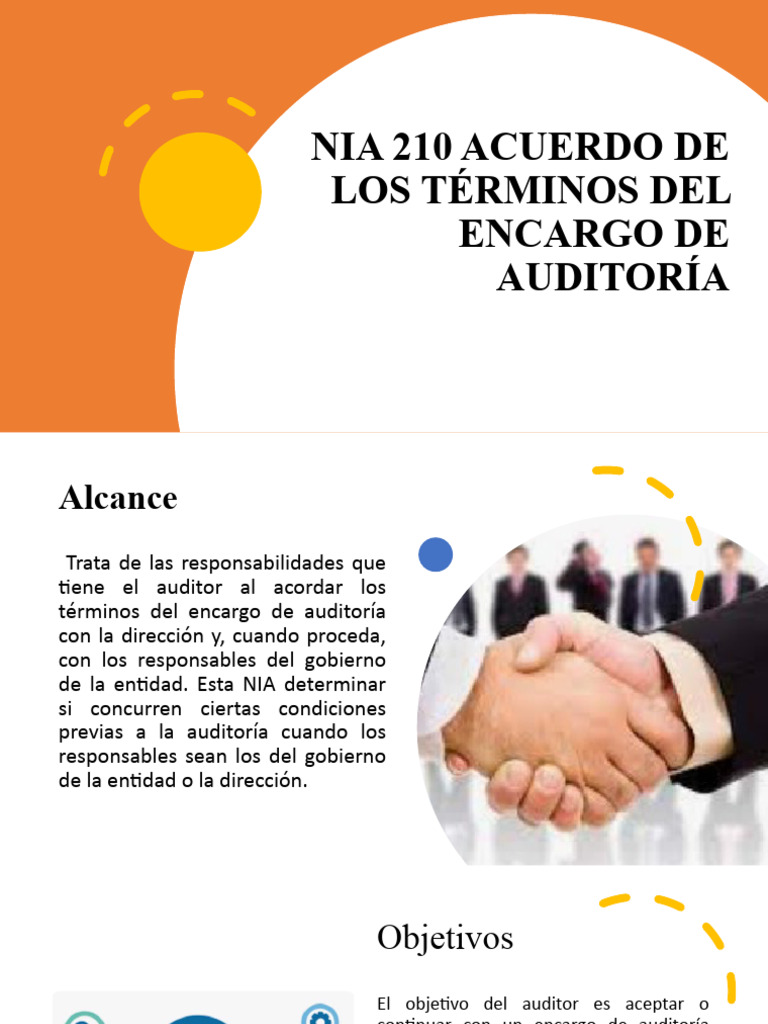 Nia 210 Acuerdo de Los Términos Del Encargo | PDF | Auditoría | Contralor