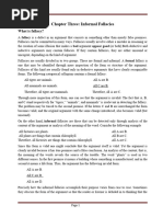 LOGIC CHAPTER 5 - Lecture Note | PDF | Fallacy | Argument
