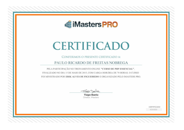 certificado php | PDF