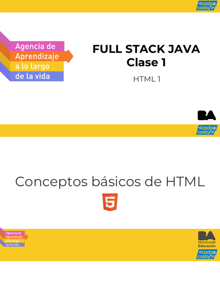 Clase 01. HTML 1 | PDF | HTML | Red mundial