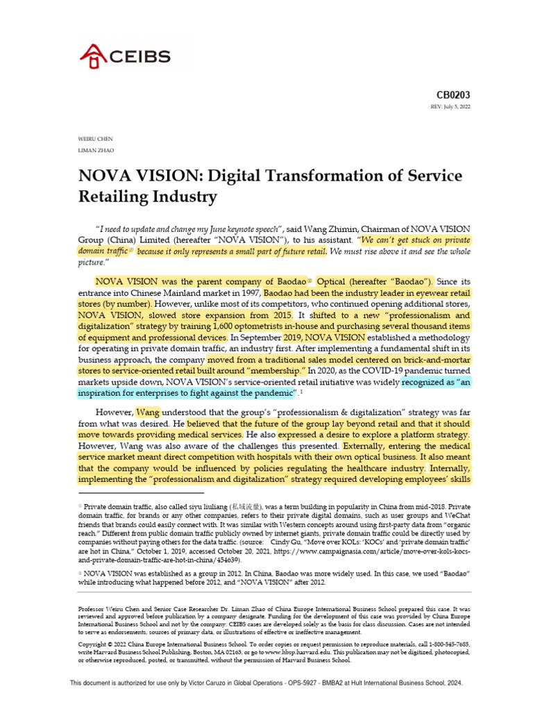 Nova Vision | Download Free PDF | Retail | E Commerce