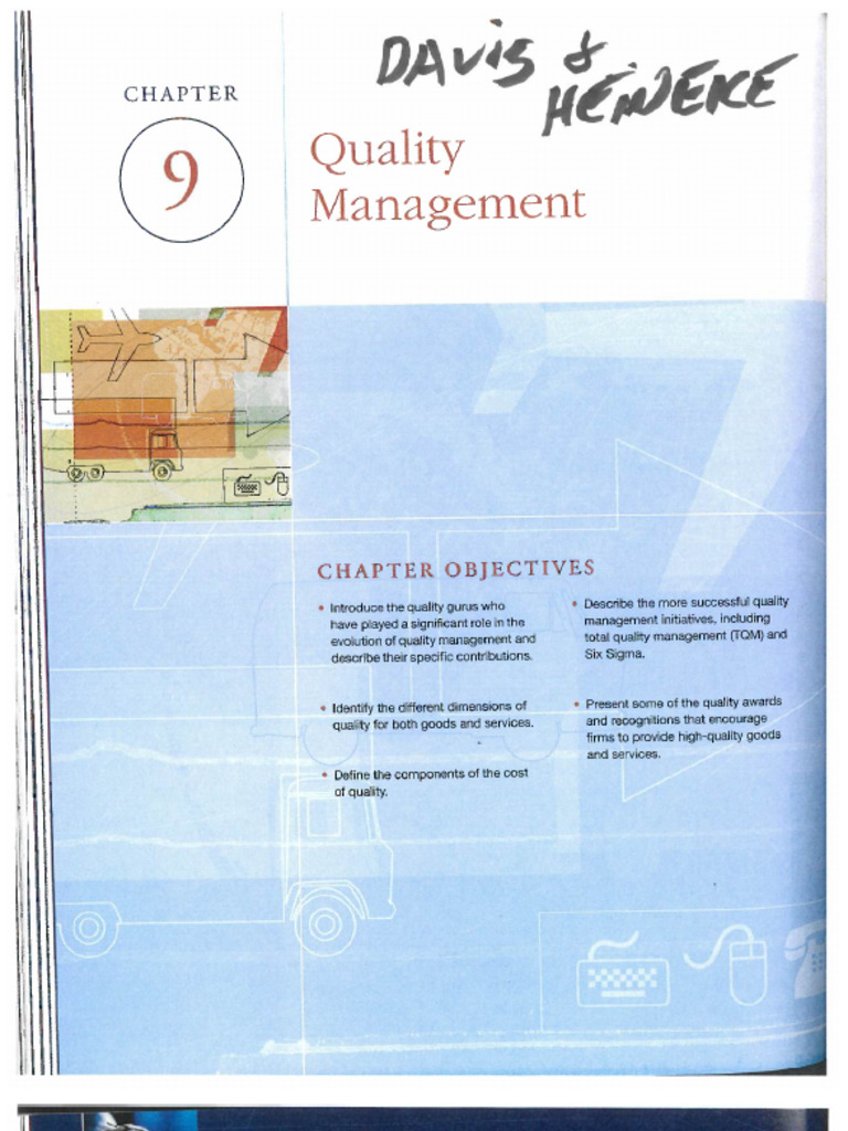 Quality Management - Chapter 9 | PDF