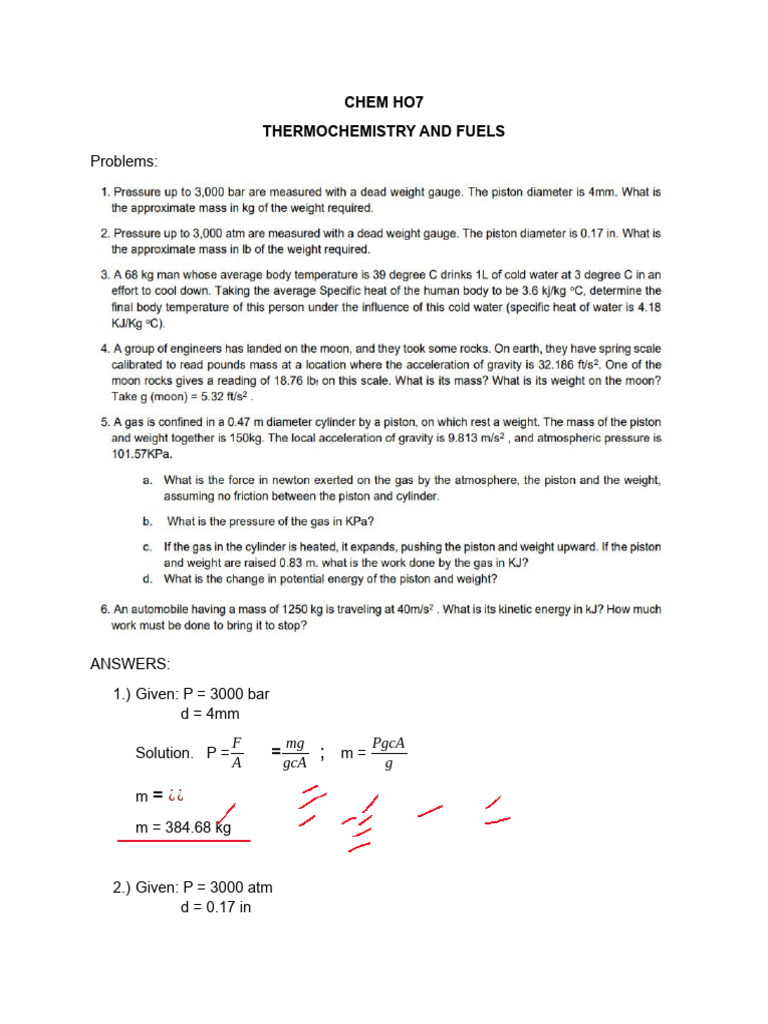Chem Ho7 | PDF | Units Of Measurement | Physical Quantities