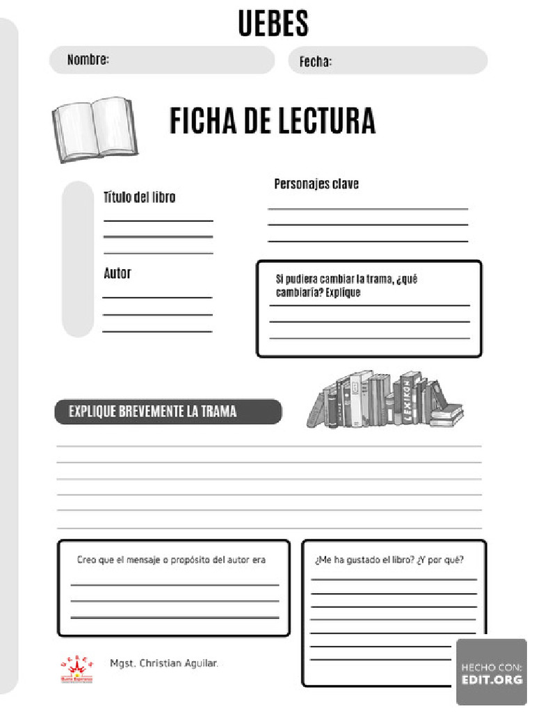 Ficha de lectura SEGUNDO QUIMESTRE | PDF