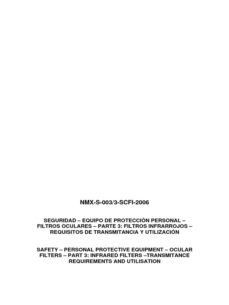 NMX S 003 3 Scfi 2006 | PDF | Infrarrojo | Medición