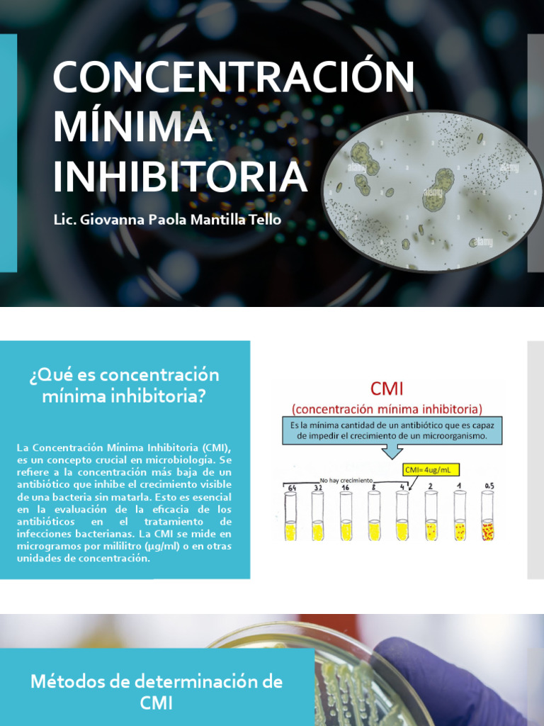 Concentración Minina Inhibitoria | PDF | Resistencia antimicrobiana ...