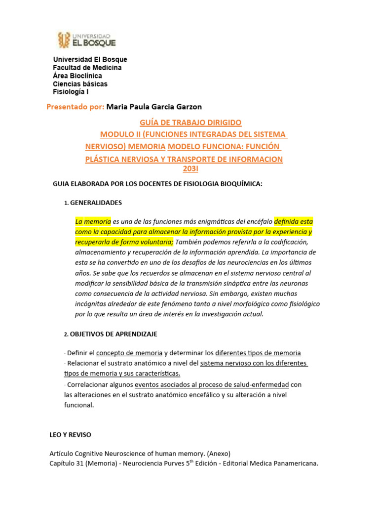 Neuro 2 | PDF | Memoria | Amnesia