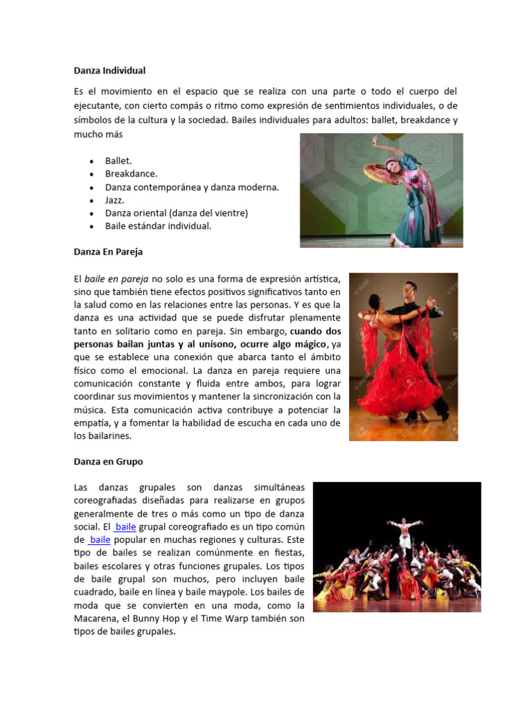 Danza Individual | PDF | Bailes | Música hip-hop