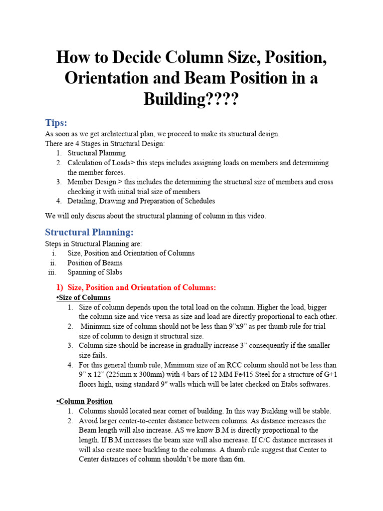 Structural Planning for Engineers | PDF | Beam (Structure) | Bending