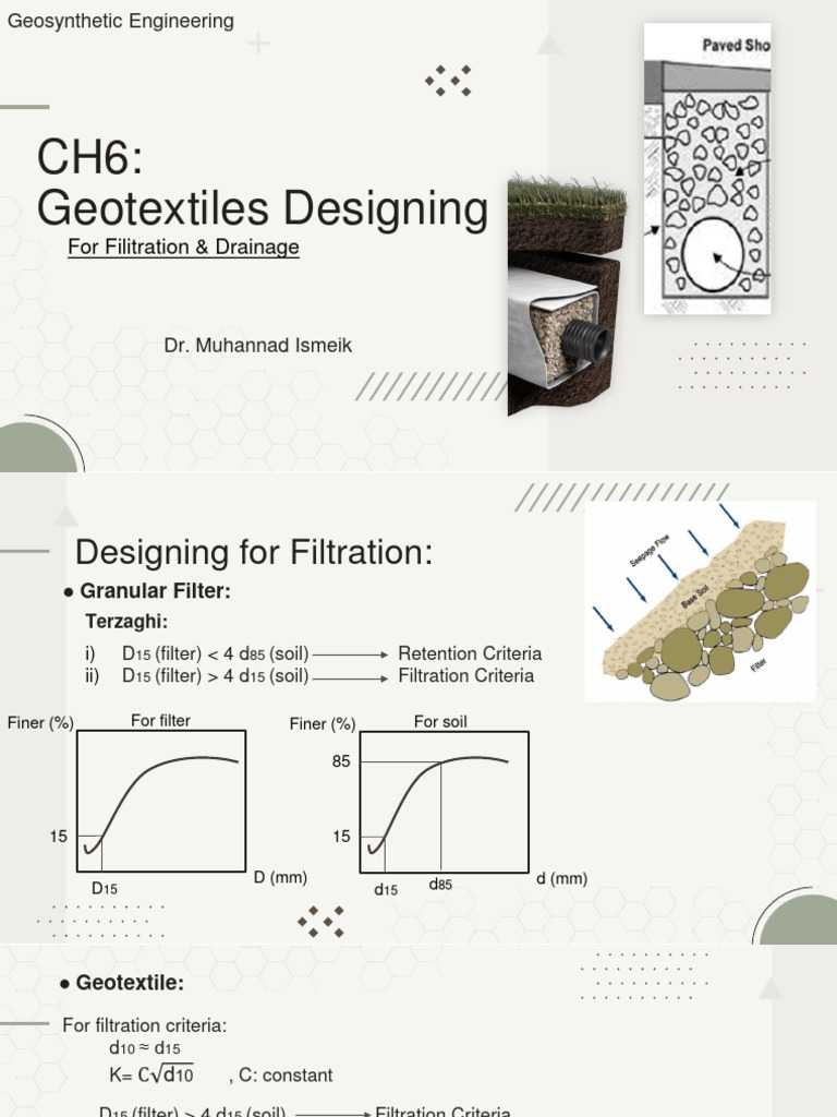Geosynthetic Engineering | PDF | Filtration | Unit Operations