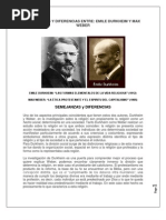 Cuadro Comparativo Entre Marx, Durkheim y Weber | Emile Durkheim | Sociología