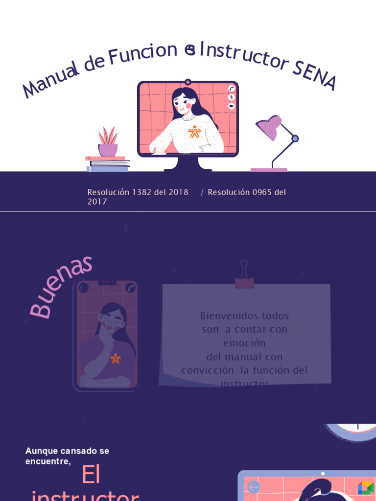 Manual de Funciones Instructor SENA | PDF