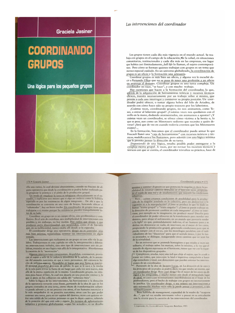 Coordinando Grupos Jasiner | PDF