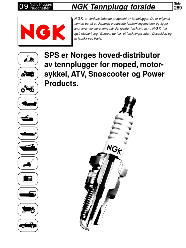 NGK Tennplugger | PDF | Technology & Engineering