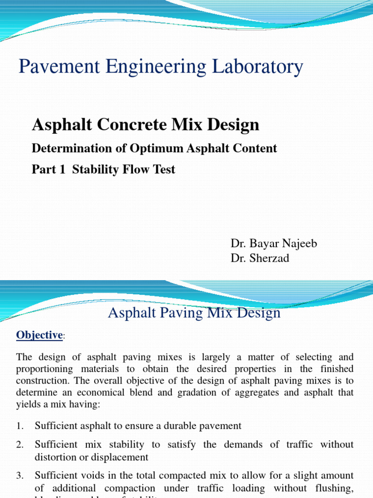 Marshall Method For Asphlat Mix Design | PDF | Road Surface | Applied And Interdisciplinary Physics