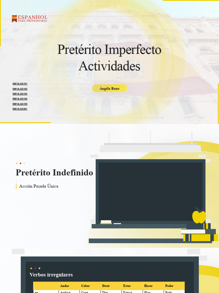 Preterito Imperfecto Slides | PDF