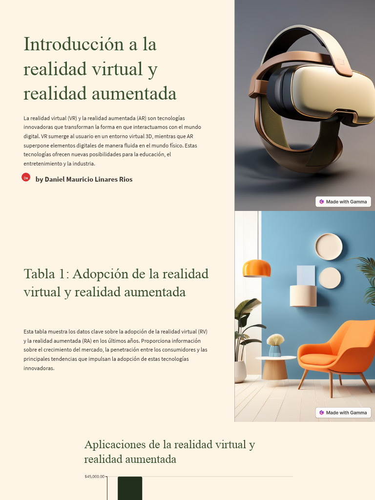 Introduccion A La Realidad Virtual y Realidad Aumentada | PDF | Realidad aumentada | Realidad ...