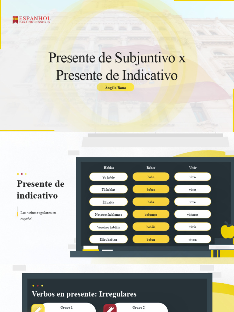 Novo Presente de Indicativo x Presente Subjuntivo | PDF | Tipología ...