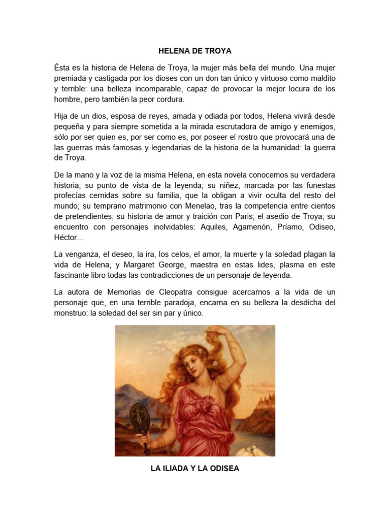 Helena de Troya y La Iliada y La Odisea | PDF | Héctor | Odiseo
