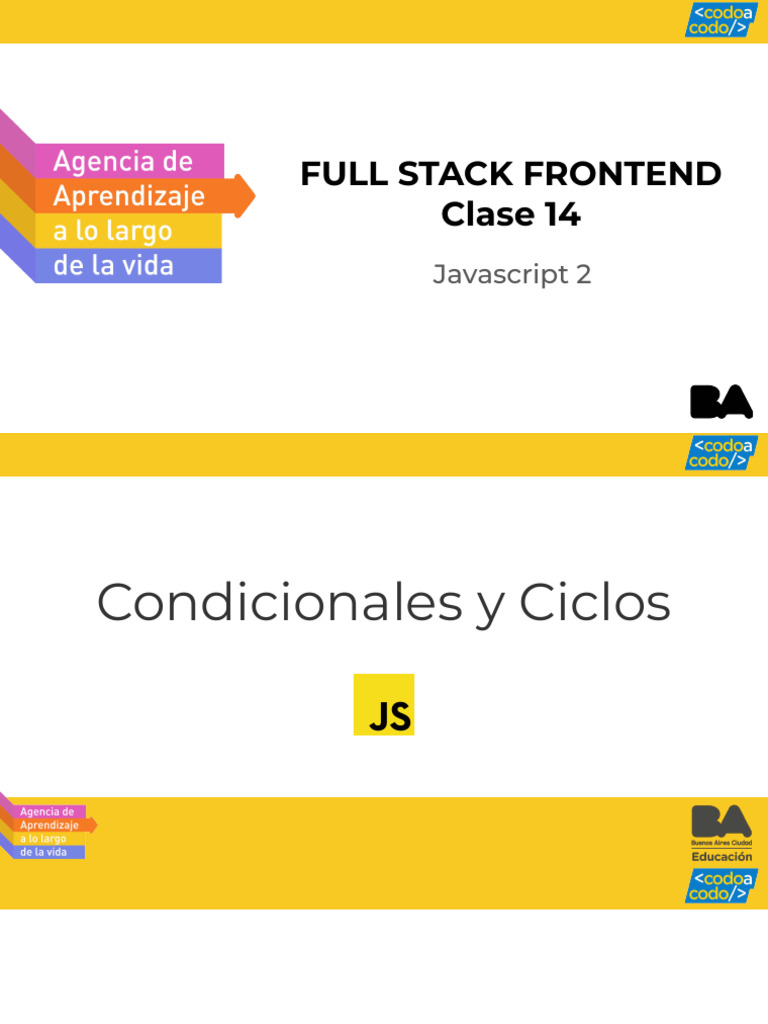 Clase 14. JS 2 | PDF | Flujo de control | Ingeniería de software