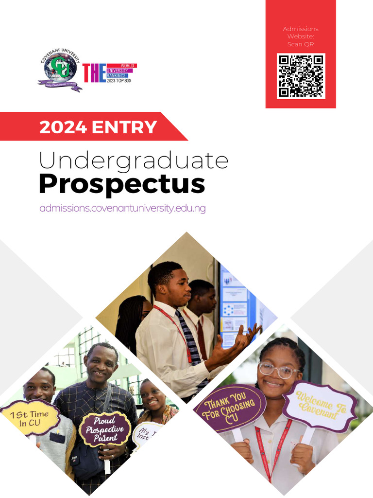 CU 2024 Undergraduate Prospectus Covenant University Ota | PDF ...