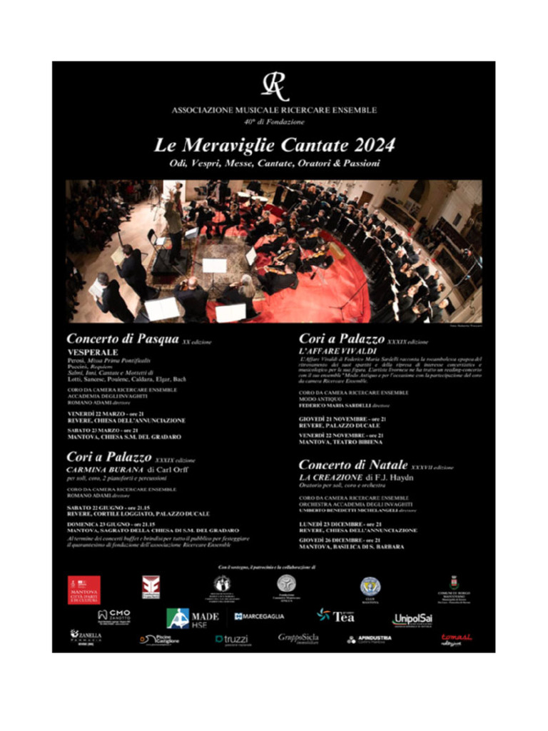 Programma Meraviglie Cantate 2024 | PDF