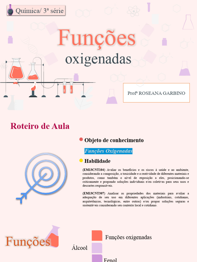 Funções Oxigenadas na Química Orgânica | PDF | Aldeído | Éster