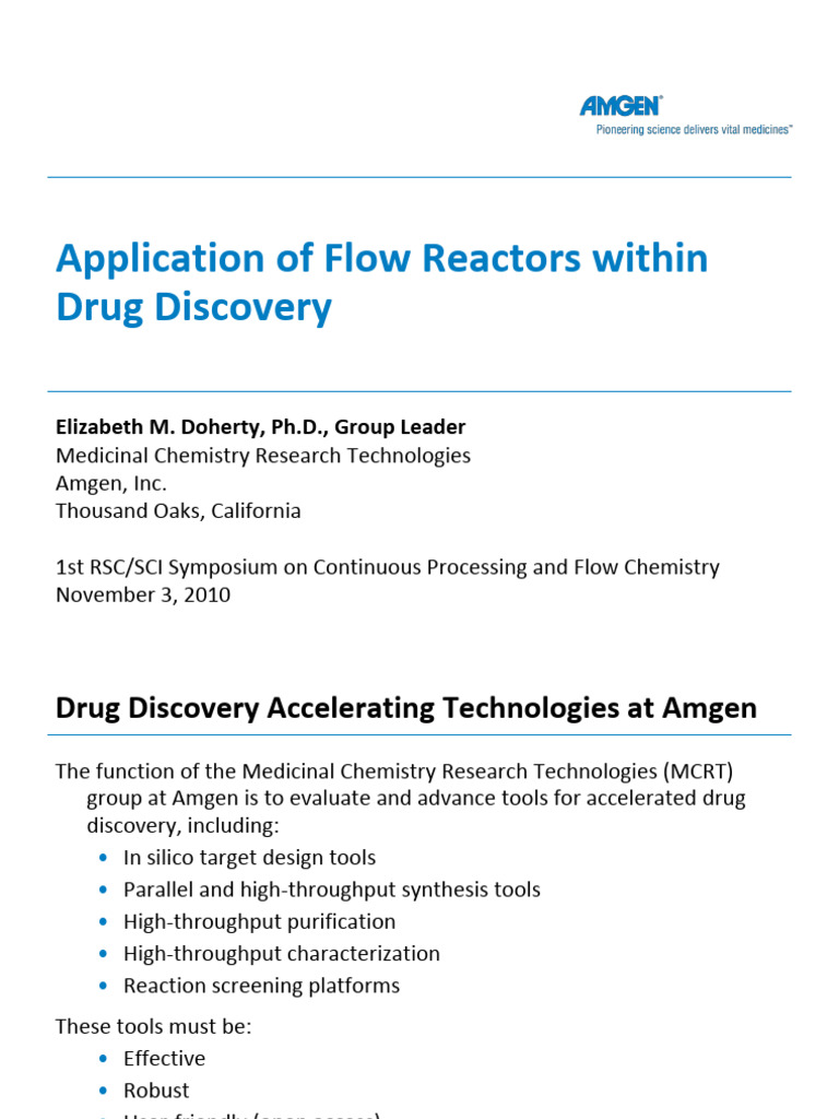 Liz Doherty Presentation Online | PDF | Steady State | Chemical Reactor